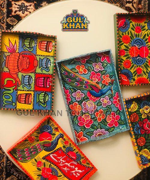 Handpainted Trays – Gul Khan Truck Art